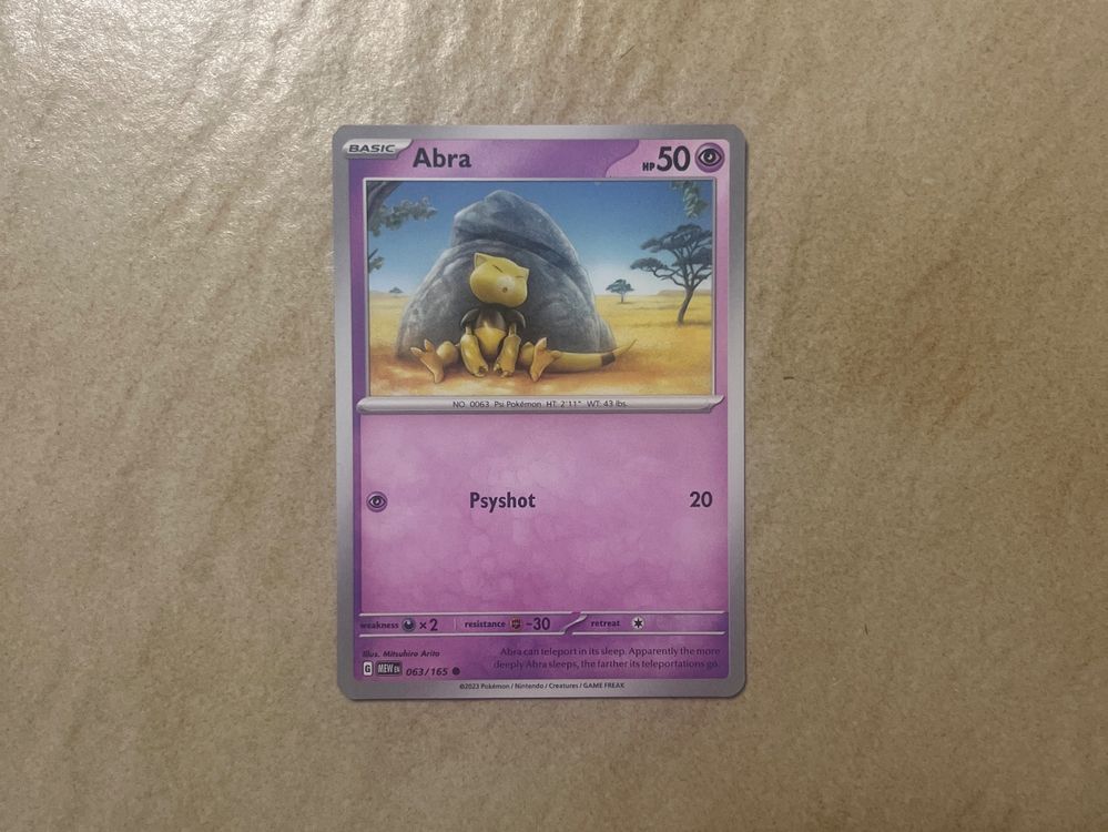 Carte Pokemon Abra - Scarlet & Violet 151 MEWEN - EN (D'occasion) à ...