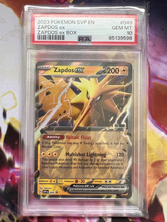 Pokemon 151 Mew Zapdos ex Box Zapdos ex PSA10 EN | Kaufen auf Ricardo