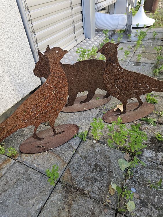 Rost Deko Garten Figuren Tiere Fasan Fuchs (Gebraucht) in Riedikon für ...