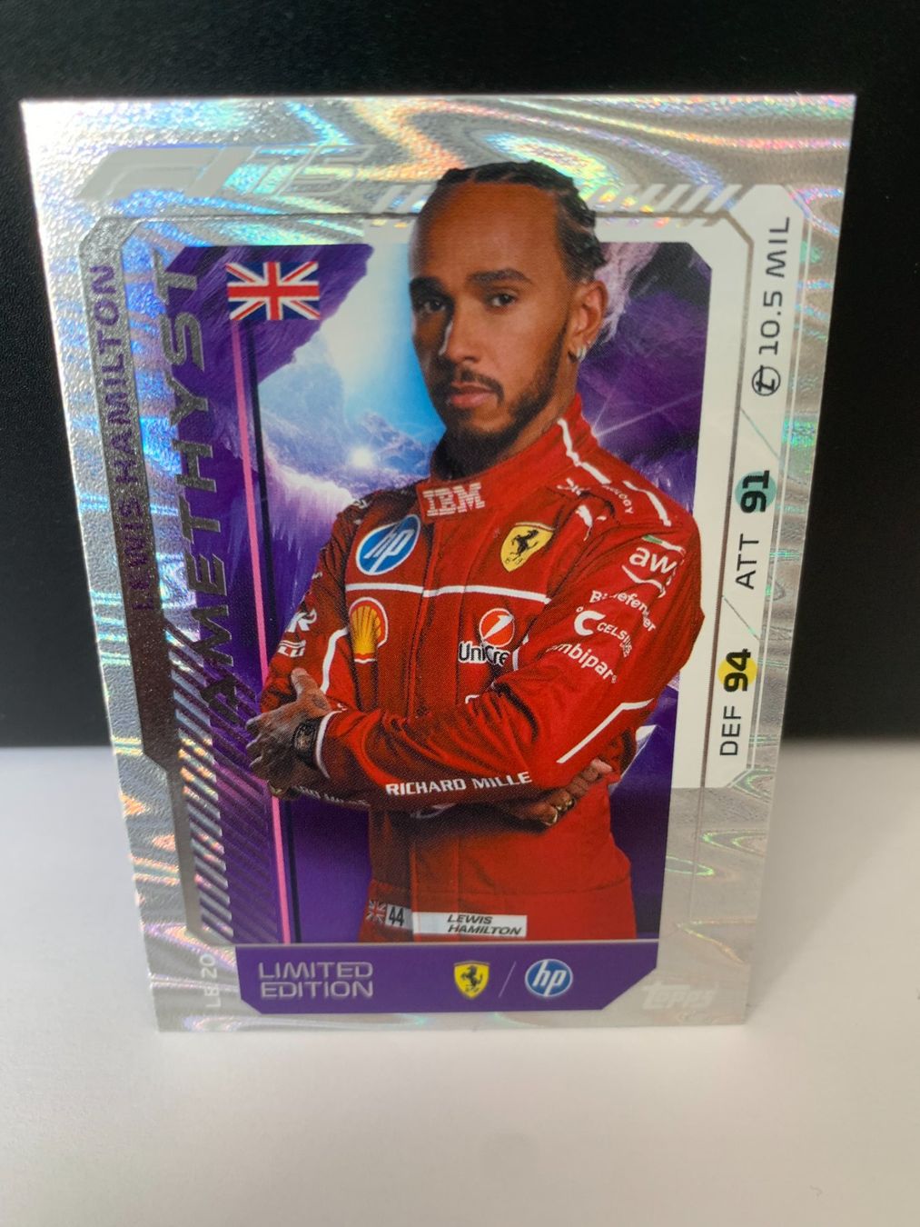 Topps F1 Turbo Attax 2025 Amethyst Lewis Hamilton LE20 (Neu (gemäss ...