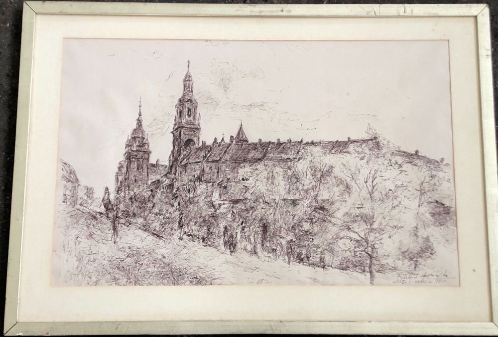 Alte Tuschzeichnung unleserlich signiert | Kaufen auf Ricardo