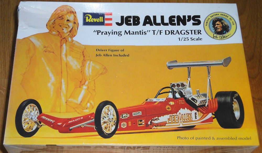 REVELL JEB ALLEN'S PRAYING MANTIS TOP FUEL DRAGSTER 1:25 (Neu und ...