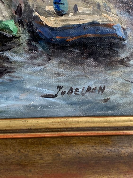 Jan Van Delden (1779-1831) grosses Hafenszene Gemälde (Gebraucht) in ...