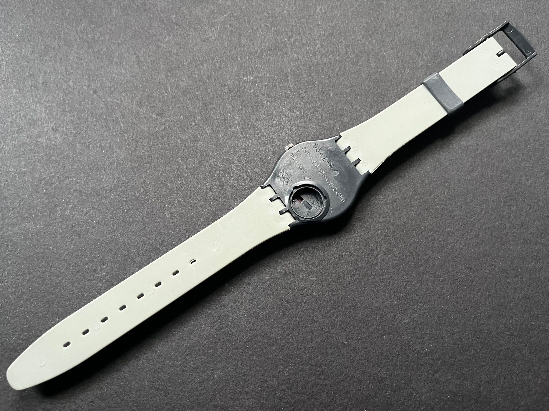 Swatch Gent Gray Flannel GA104 1987 selten - Dummy (Neu (gemäss ...