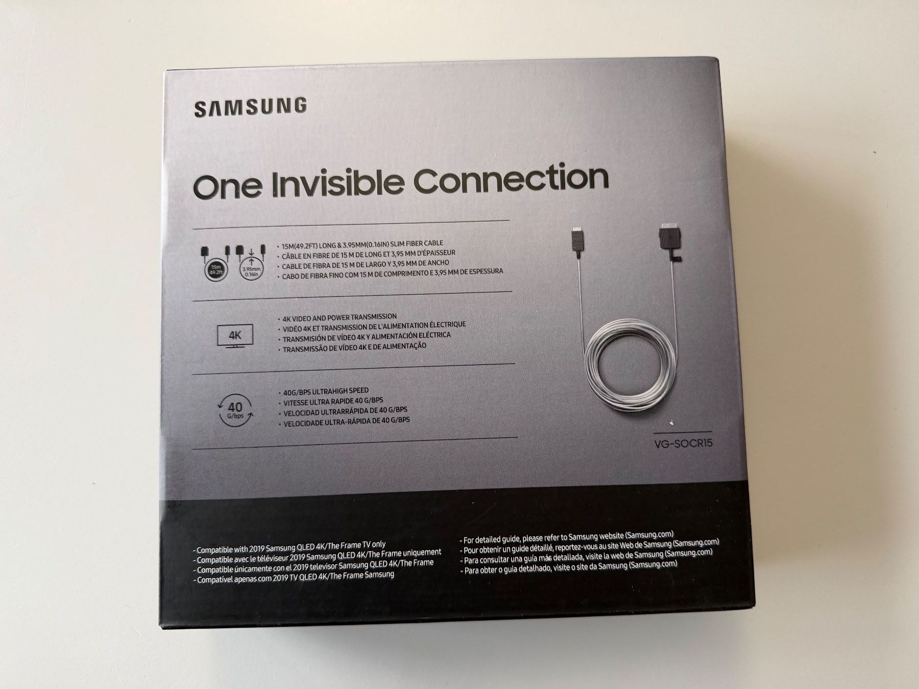 NEU Samsung Frame Invisible Connection 15 Meter VG-SOCR15 (Neu und ...