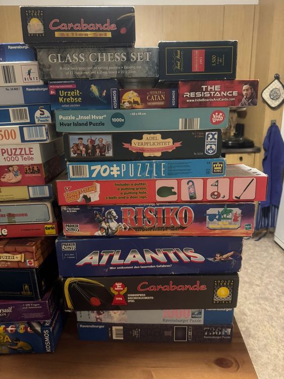 Verkaufe 32 Spiele/Puzzel sichtbar auf den Fotos (Gebraucht) in Basel ...