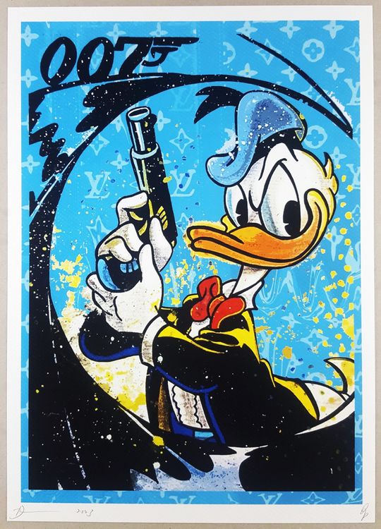 Death NYC Ltd Ed Pop Art Druck " Vuitton 007 Donald Duck | Kaufen auf ...