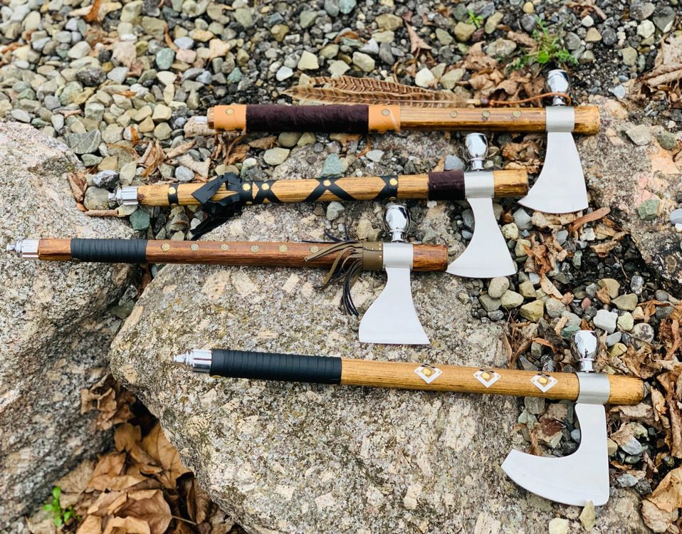 4 tlg. Indianer Messer BUNDLE AXT Friedenspfeife 47cm NEU | Kaufen auf ...