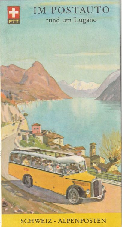 Postauto-Prospekt rund um Lugano | Kaufen auf Ricardo