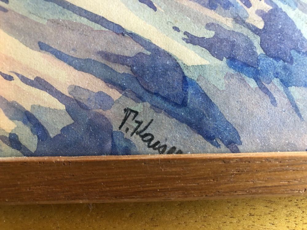 2 kleine Aquarelle von T. Kaiser - Engadin -1926 (Gebraucht) in Bassersdorf für CHF 110 – mit ...