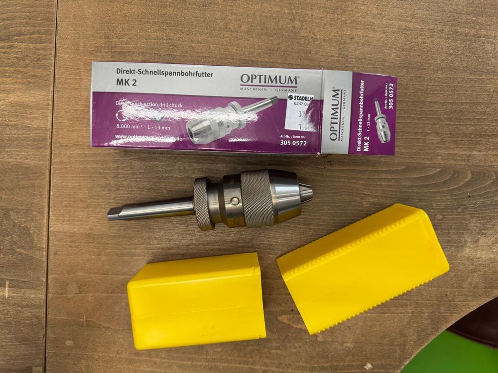 Schnellspannbohrfutter, MK 2, 1 – 13 mm (Optimum) (Neu (gemäss ...