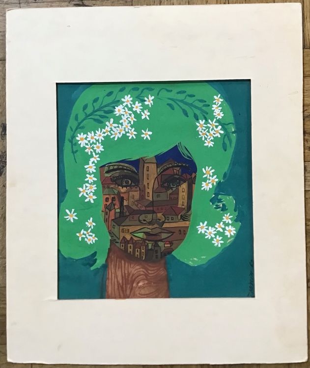 Thomas MISLIN (1936) Gouache Gemälde | Kaufen auf Ricardo