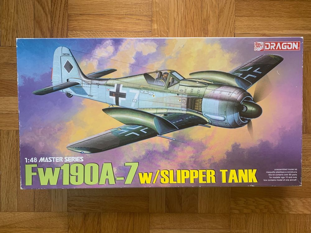 Dragon 1/48 Fw 190A-7 with slipper tank Master Series (Gebraucht) in ...