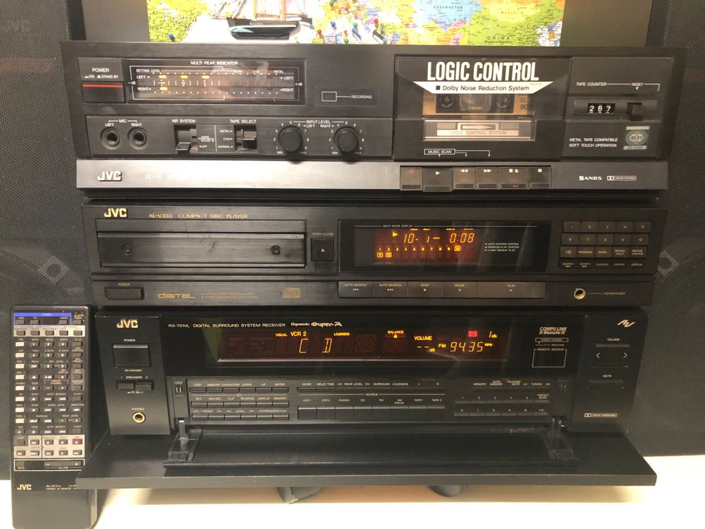 JVC RX-701 Receiver + Tapedeck KD-X1 + CD-Player XL-V333 (Gebraucht) in ...