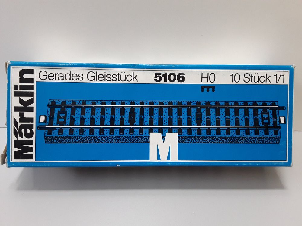 Märklin 5106 _ 10 x gerades Gleis _ mit OVP _ Spur H0 | Kaufen auf Ricardo