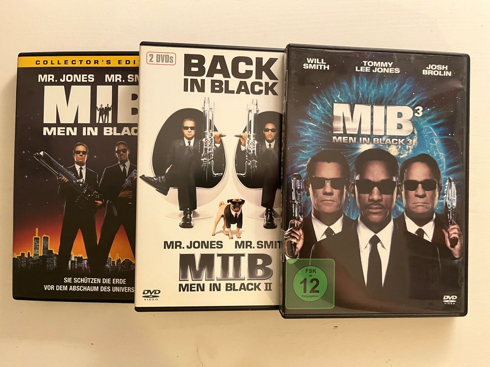 Men in Black (MIB) Triology 1-3 DVD 📀 (Neu (gemäss Beschreibung)) in ...