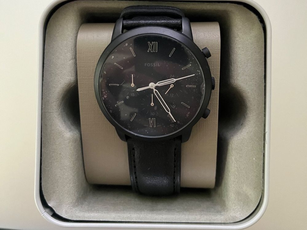 Herrenuhr Fossil FS5503 Neutra schwarz (Neu und originalverpackt) in ...