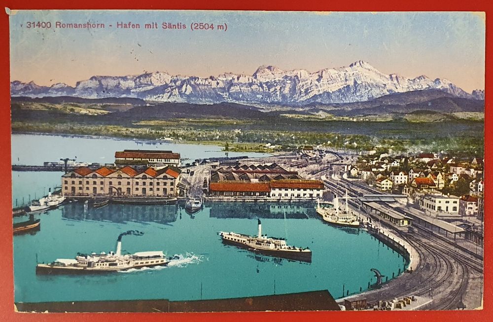Romanshorn 1923, Hafen mit Säntis | Kaufen auf Ricardo