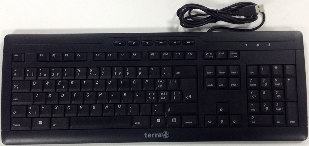 Terra G85-23100CHADSL/01 Tastatur Swiss Keyboard USB schwarz (Gebraucht ...