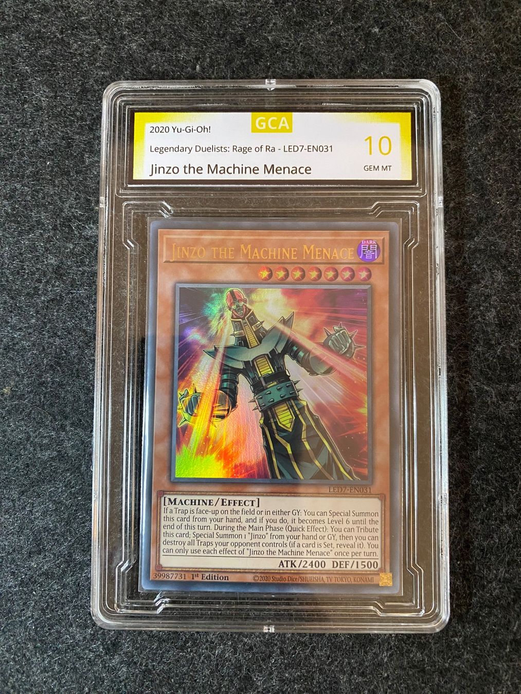Jinzo the Machine Menace LED7 | Top GCA 10 Graded (Gebraucht) in ...