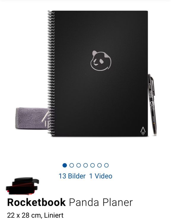 Rocketbook Panda Planer | Kaufen auf Ricardo