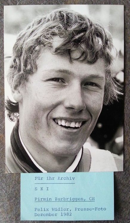 Skisport Schweiz: Pirmin Zurbriggen, Presse-Foto 1982 (Gebraucht) in Oberriet SG für CHF 5 – mit ...