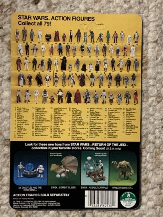 Star Wars Vintage Kenner 1983 8d8 Rotj 79 Back 100 Original Gebraucht