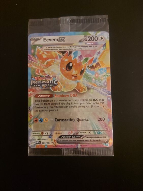 Eevee EX Prismatic Evolutions STAMP SEALED (PRE) (Usato) a Biasca per ...