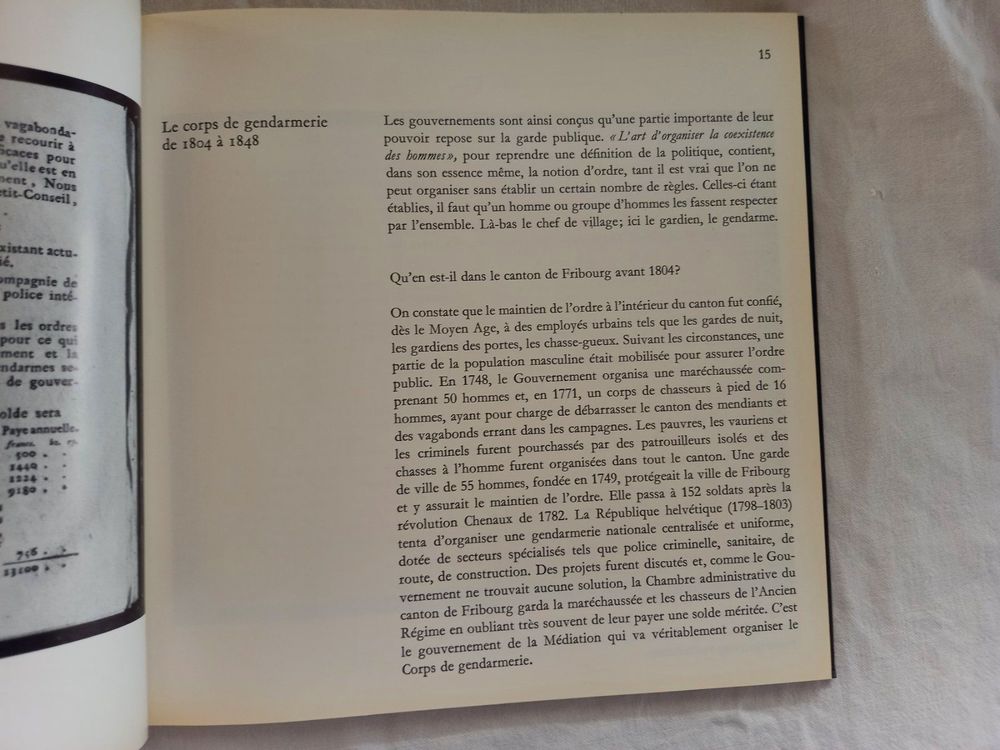 175 ans gendarmerie fribourgeoise par Michel Colliard, 1979 (D'occasion ...
