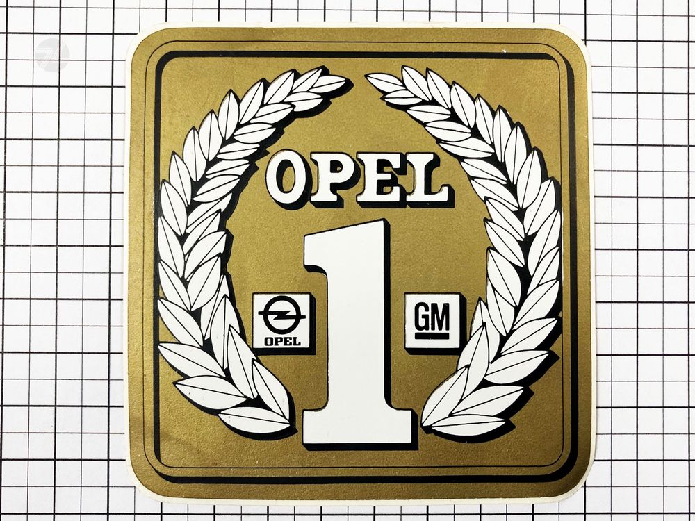 OPEL GM Nr.1 Aufkleber Sticker Abziehbild Kleber Vintage 70s | Kaufen ...