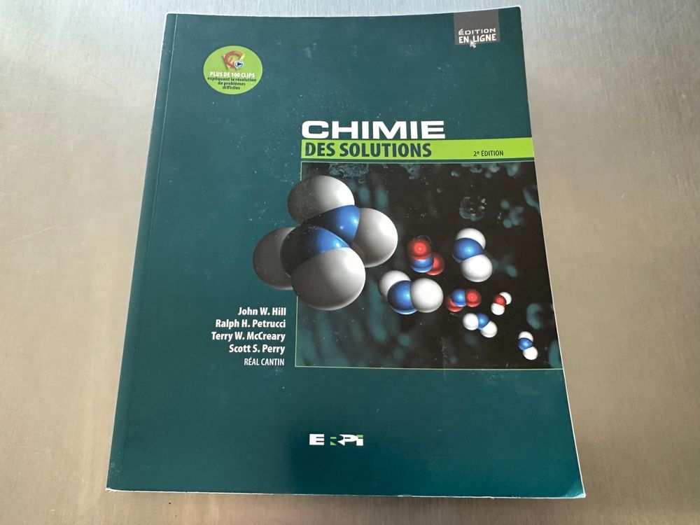 CHIMIE DES SOLUTIONS - 2éme EDITION - HILL / PETRUCCI | Kaufen auf Ricardo