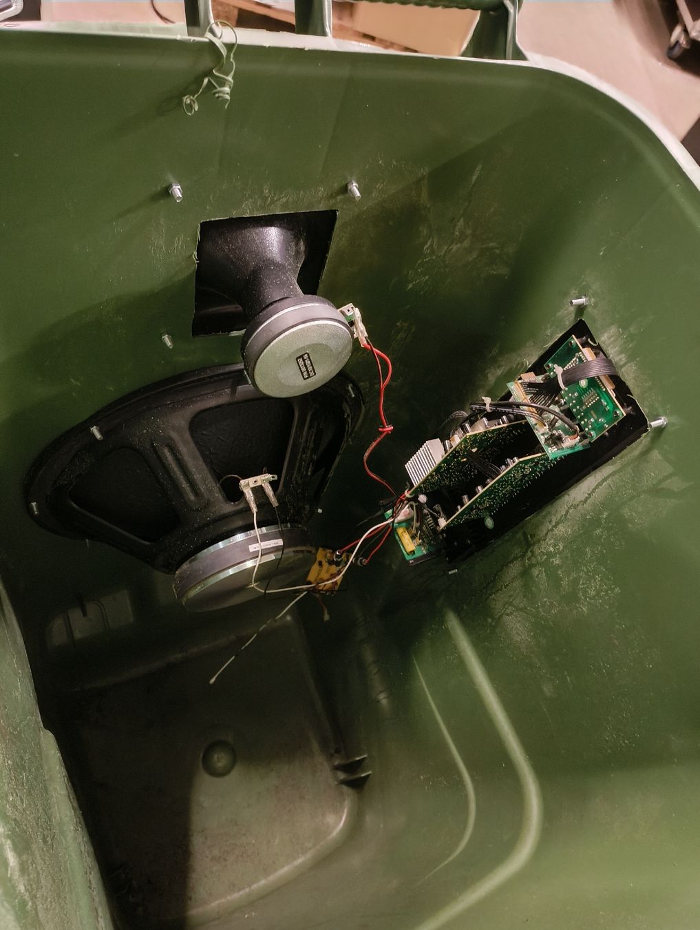 getarnte pa Box in einer Tonne eigenbau (Gebraucht) in Birsfelden für ...