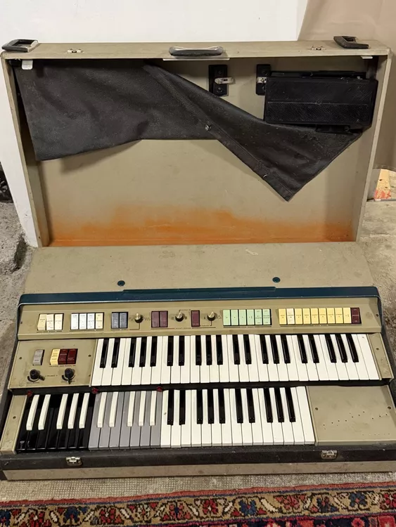 Vintage Farfisa Compact Duo Organ 60 Untested Défectueux à