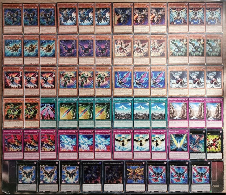 Yugioh Überfallraptor/Raid Raptor DECK/SET/CORE-Napalm,Falke (Neu und ...