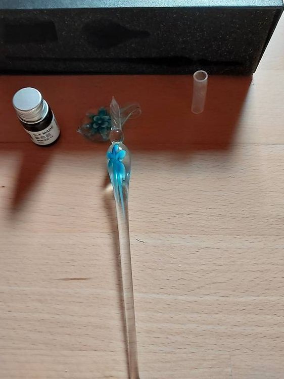 2 glass calligraphy pen stylo calligraphie Kalligrapie (Gebraucht) in ...