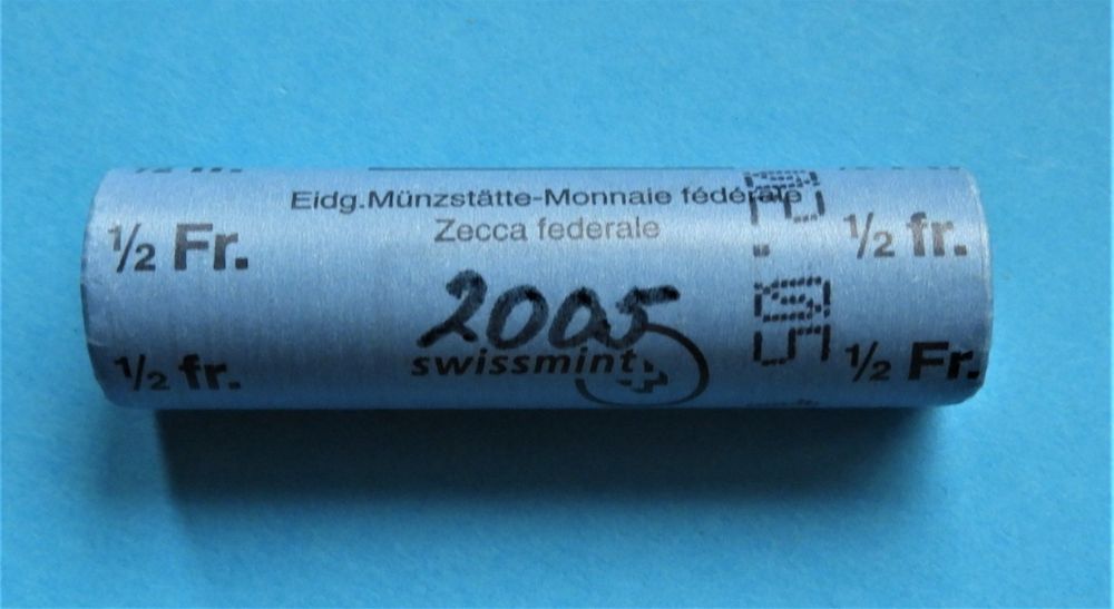 Original - Rolle 1/2 Franken 2005 unz./stgl. selten ! (Neu und ...