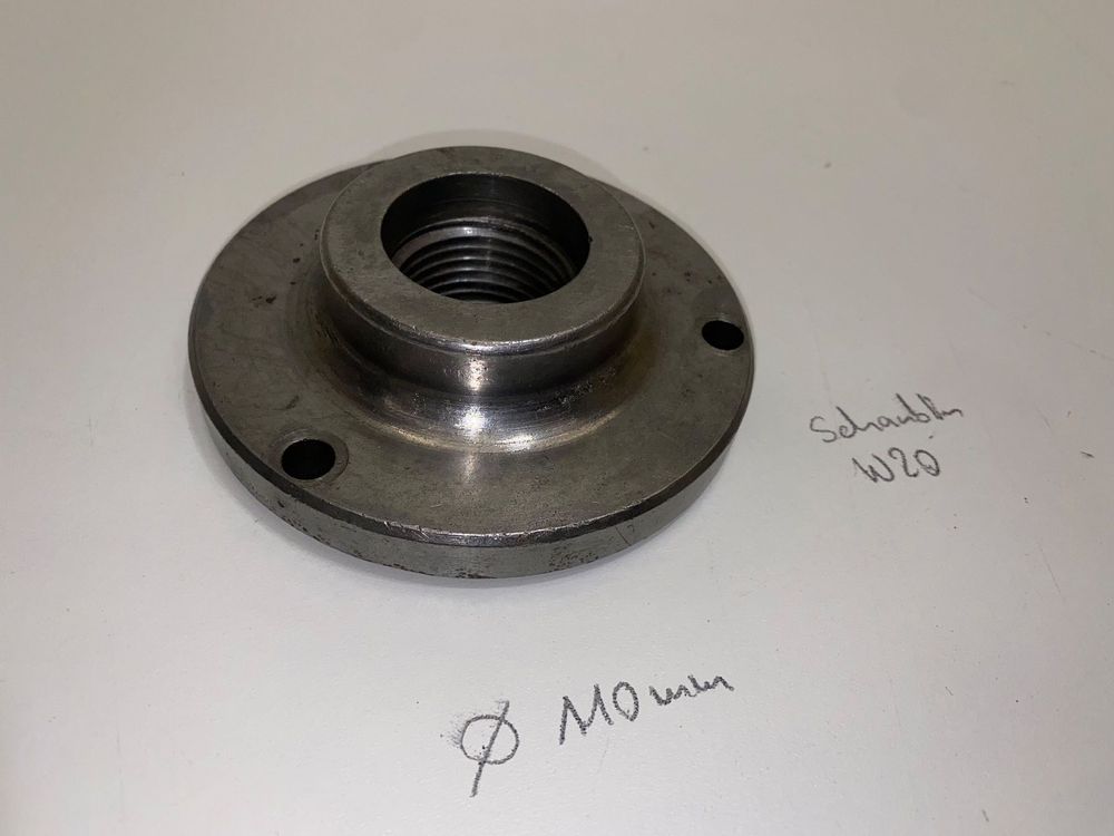 Schaublin Futterflansch 110mm zu Spindelnase W20 (Gebraucht) in Boswil für CHF 100 – mit ...