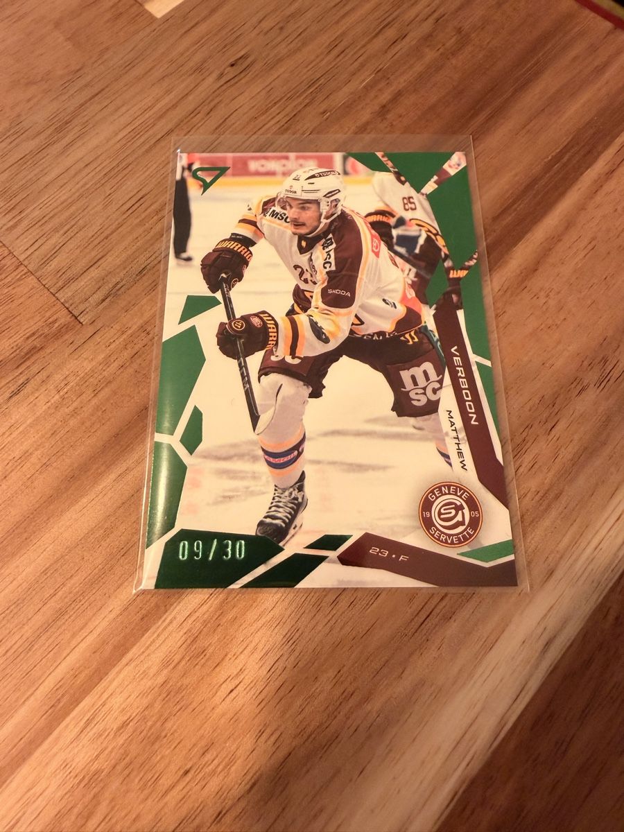 Matthew Verboon HC Geneve Servette Sportzoo green 09/30 (Neu (gemäss ...