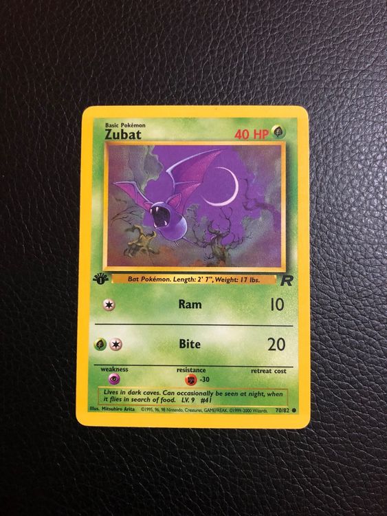 Team Rocket Zubat 1st edition 70/82 Ab 1 (Gebraucht) in Paradiso für ...