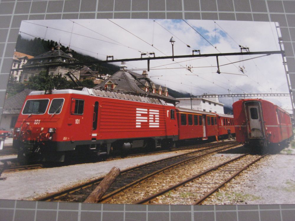 Echtfoto Disentis mit Zug (Gebraucht) in Malters für CHF 9 – mit Lieferung auf Ricardo kaufen