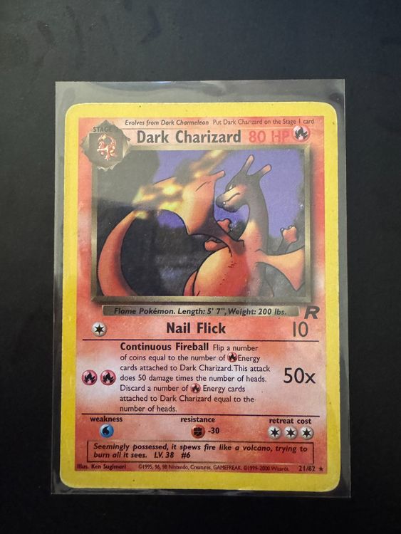 Dark Charizard — Team Rocket (1. Edition / R‑Symbol) (Gebraucht) in ...