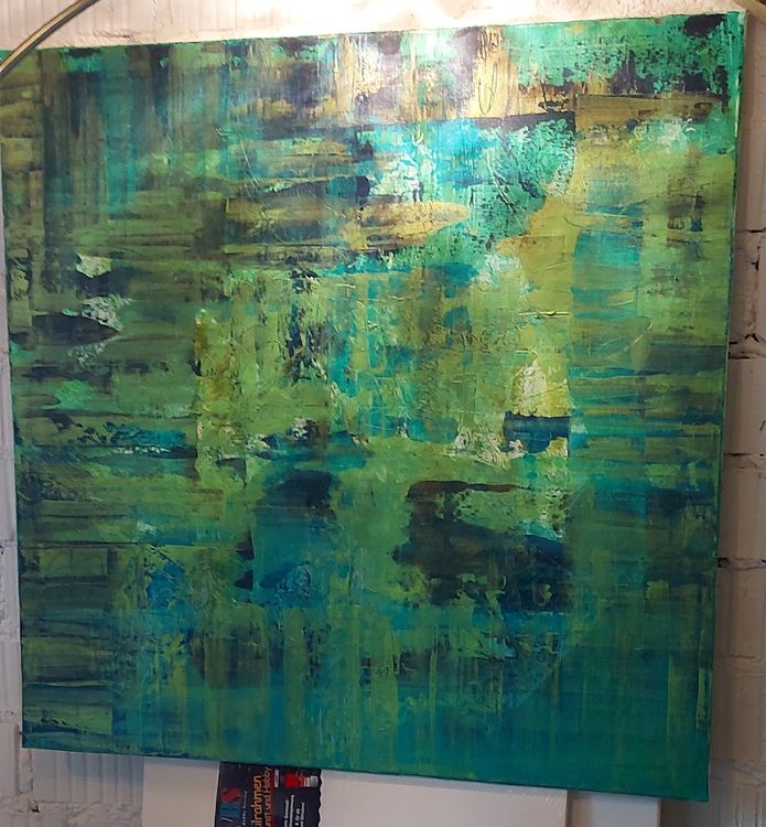 Gemälde Abstrakte Kunst von mir selbstgemalt 80×80 | Kaufen auf Ricardo