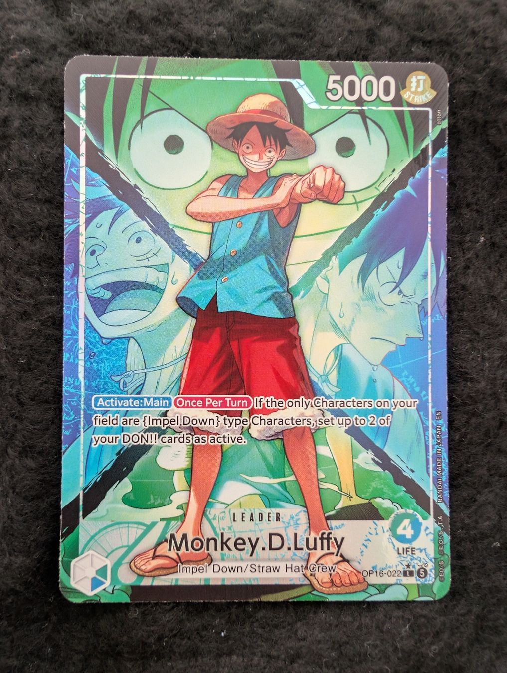 One Piece TCG - Monkey D. Luffy OP16-022 Leader - Englisch (Neu (gemäss ...