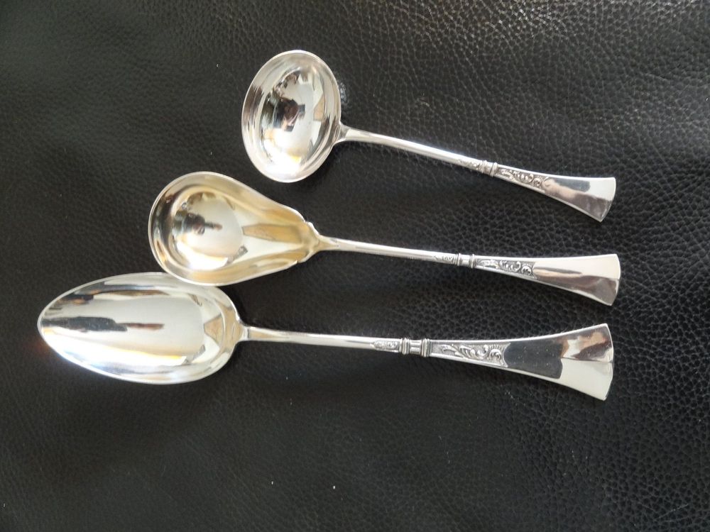 3 X COUVERTS A SERVIR JEZLER RENAISSANCE COMME NEUF ARG.800 (Neu ...