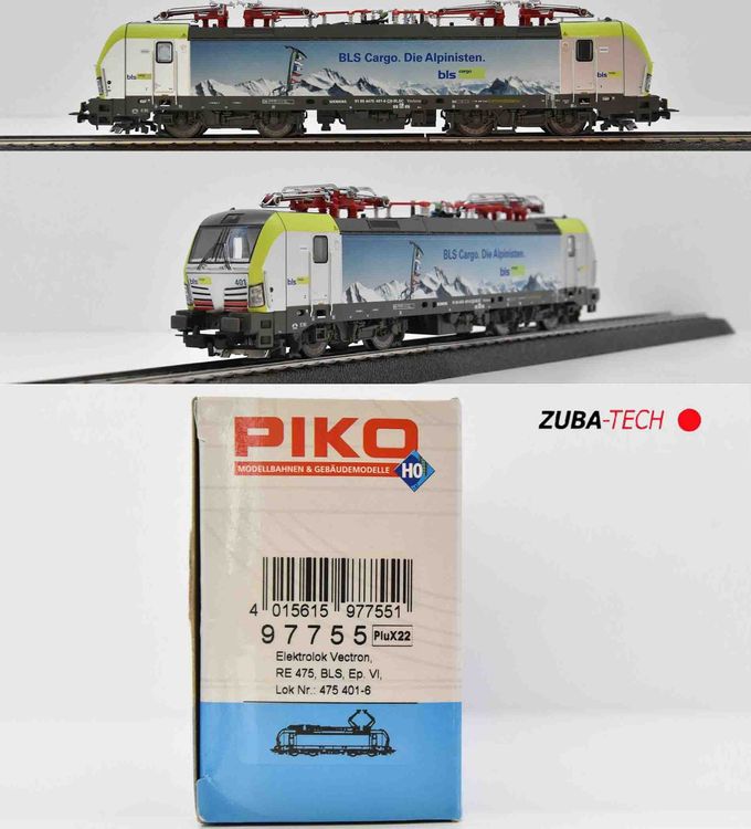 Piko 97755 E-Lok Re 475 SBB Cargo H0 GS Analog mit OVP (Gebraucht) in ...