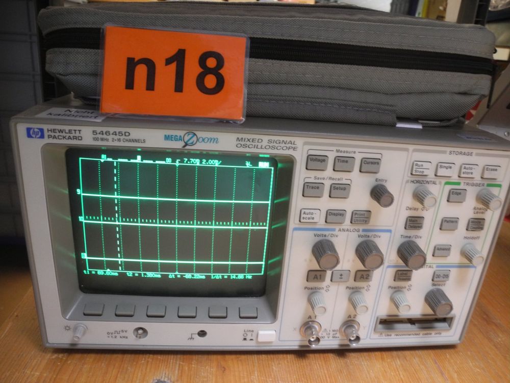 Hewlett Packard 54645d Mixed Signal Oscilloscope, Nr. n18 (Gebraucht ...