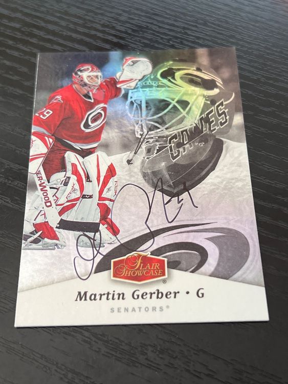 Martin Gerber Original Autogramm Ducks Hurricanes SCL Tigers (Gebraucht ...