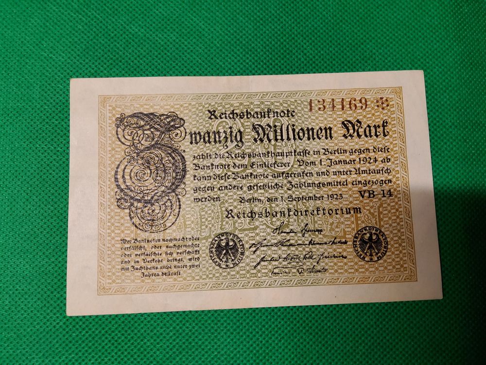Reichsbanknote 1923 | Kaufen auf Ricardo