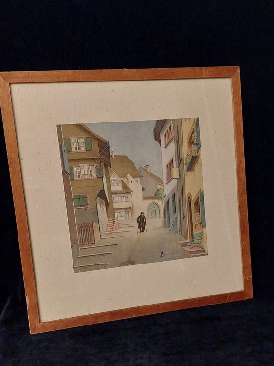 Niklaus Stoecklin - Lithografie im Originalrahmen | Kaufen auf Ricardo