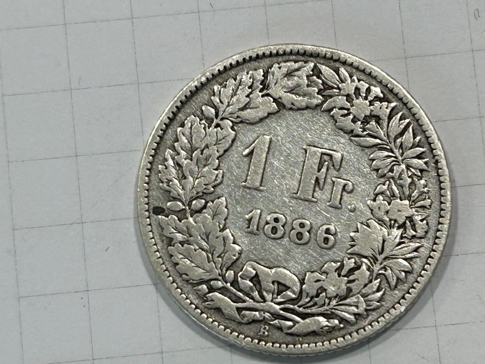 Alte silber 1 Franken 1886 | Kaufen auf Ricardo